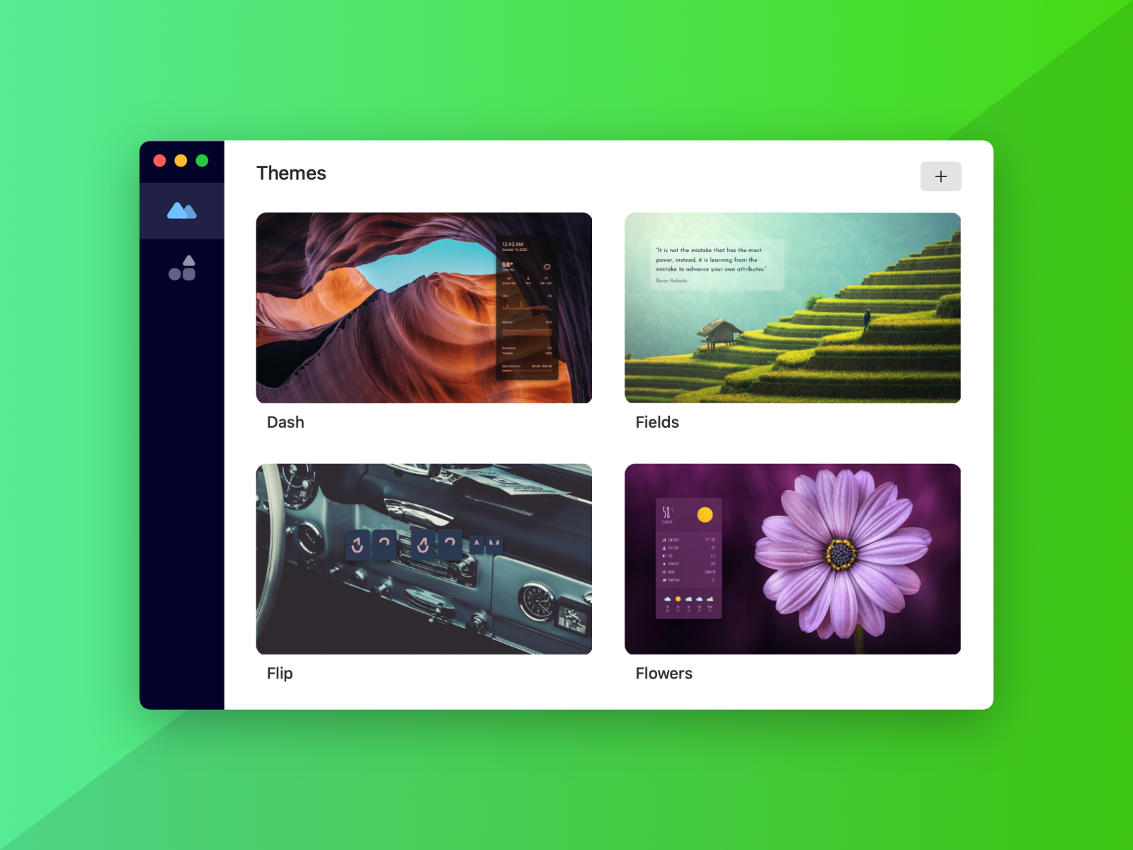 Hologram Desktop: Themes UI Design by Jordan Ellis on Dribbble