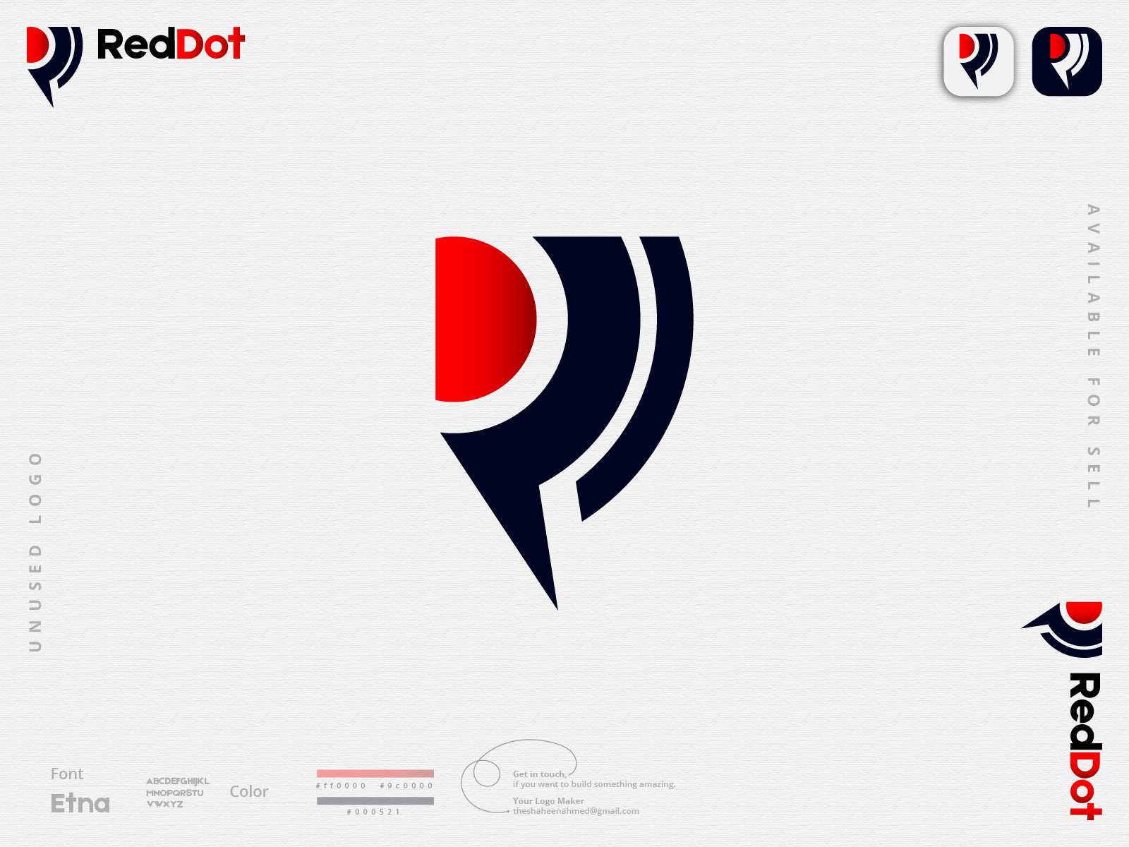 RedDot rd/dr logo concept by Shaheen Ahmed on Dribbble
