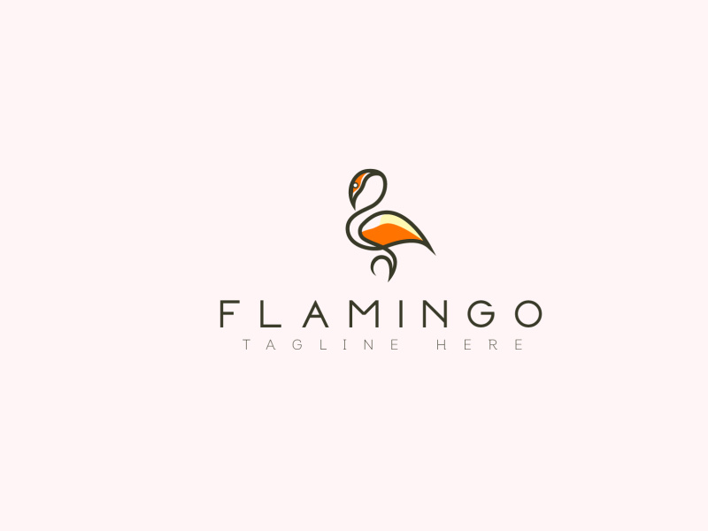 Flamingo logo concept for sale by Shaheen Ahmed on Dribbble