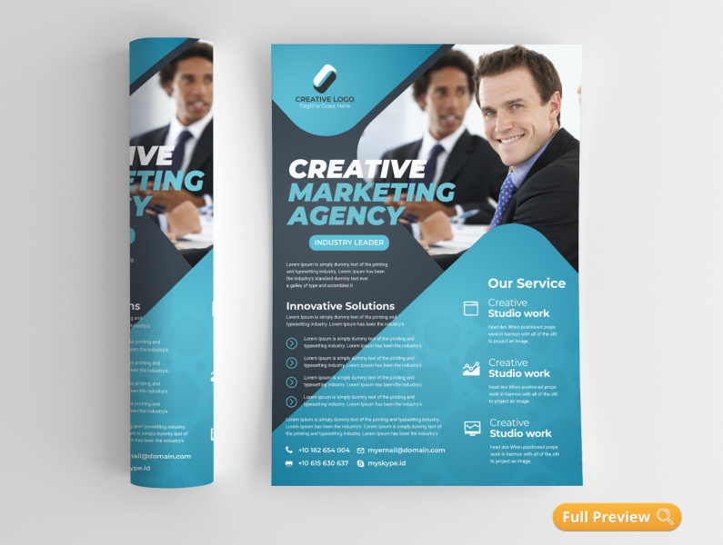 Creative Marketing Flyer by Mohammad Sohel on Dribbble