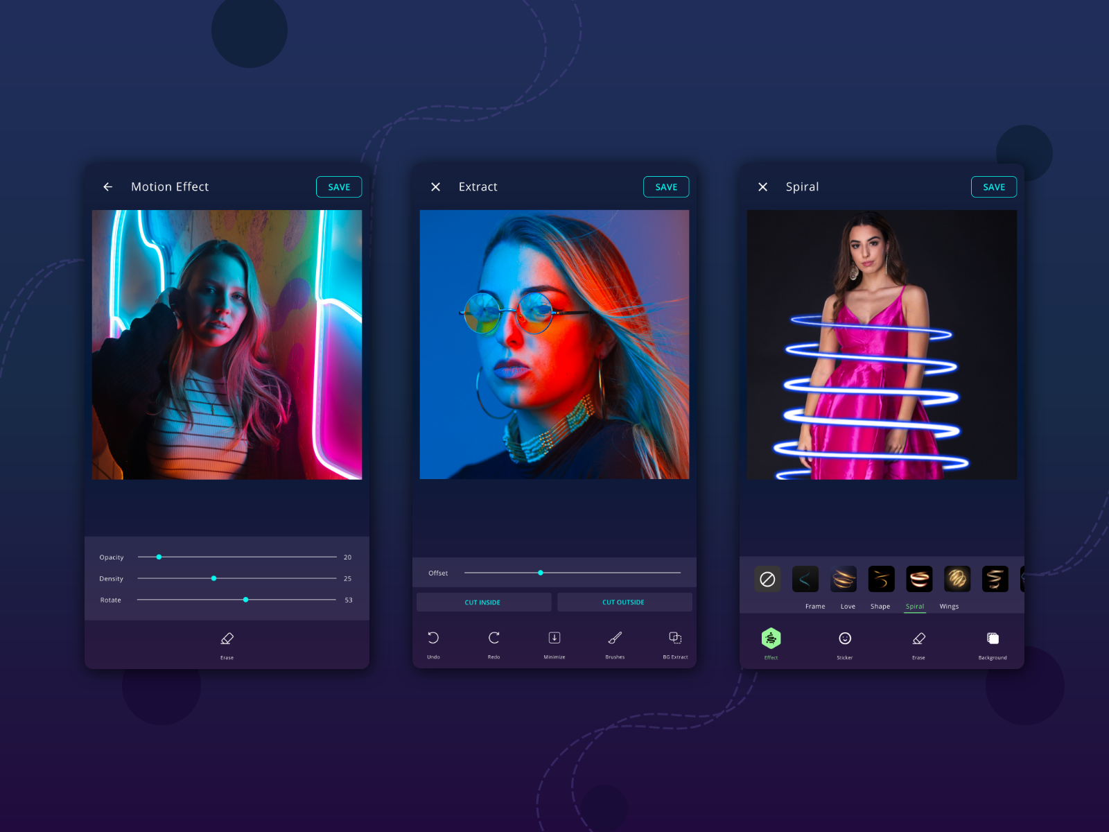 Photo editor app : Neon by Grishma J Thummar on Dribbble