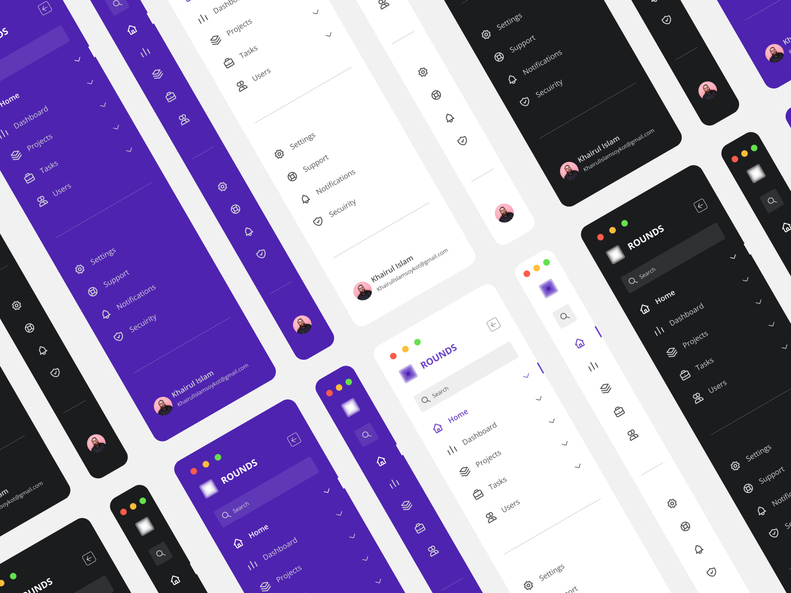 Navigation Menu by Khairul Islam on Dribbble