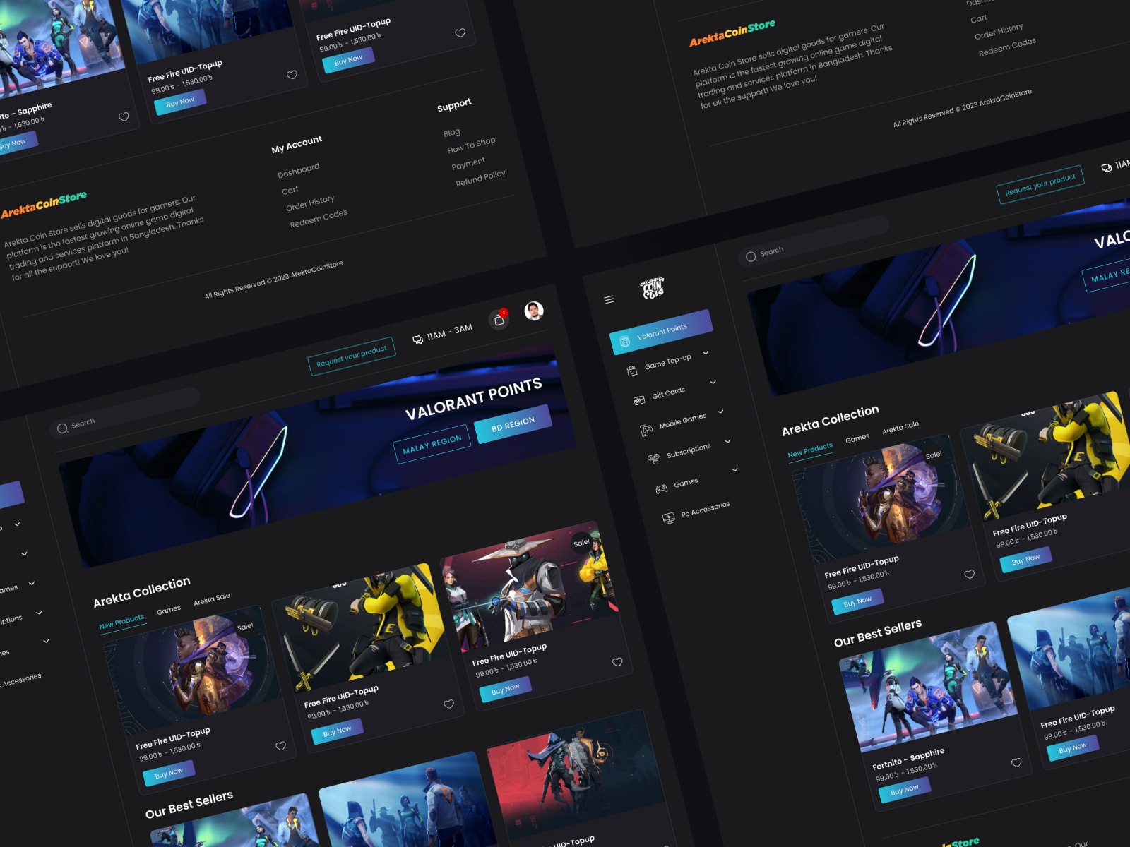 Gaming Point Selling Site by Khairul Islam on Dribbble