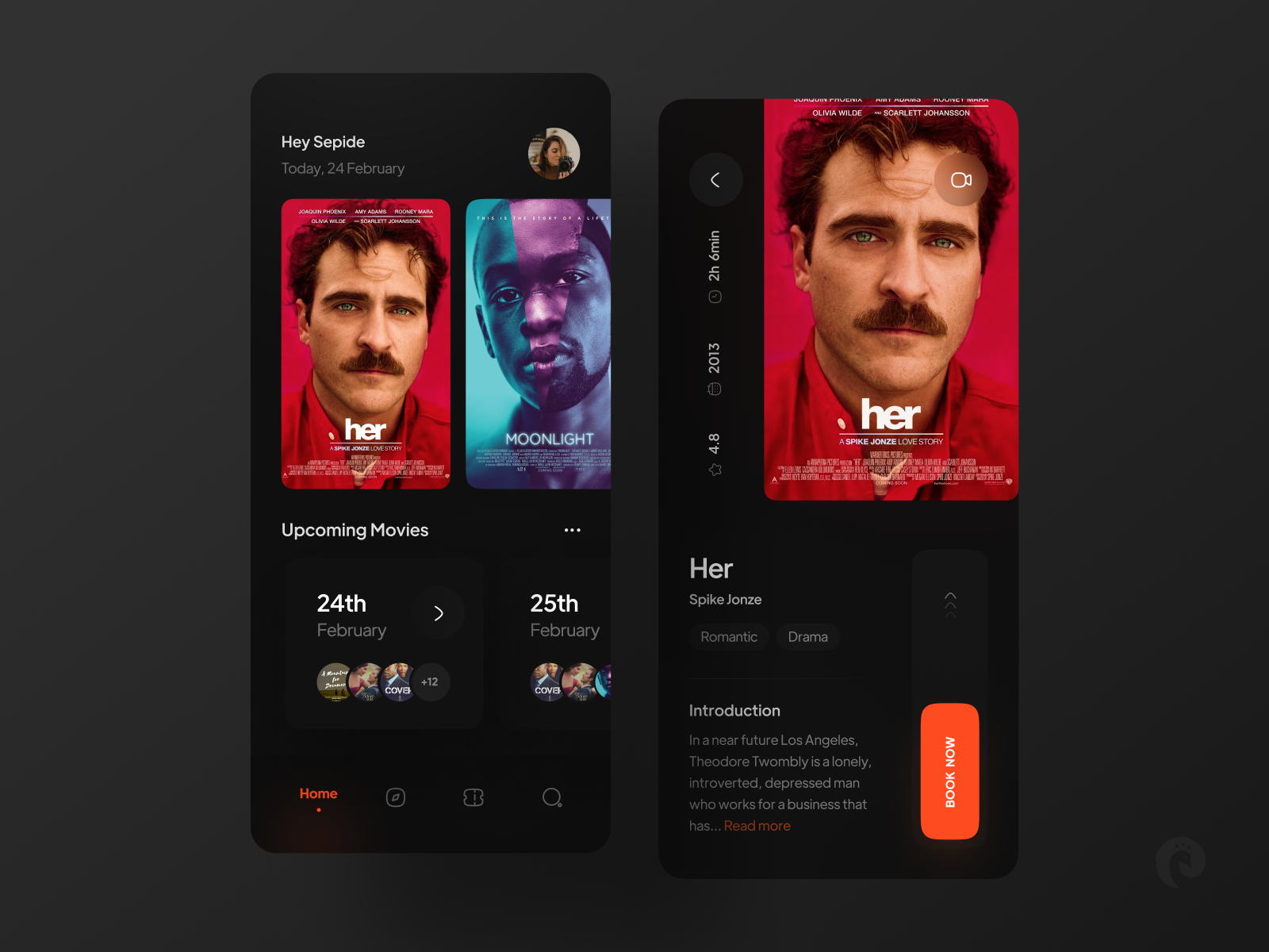 Cinema App 🎬 by Sepide Moqadasi for Piqo Studio on Dribbble
