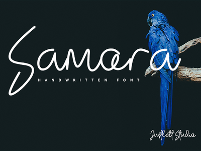 Samara - Handwritten Font by Just Lett on Dribbble