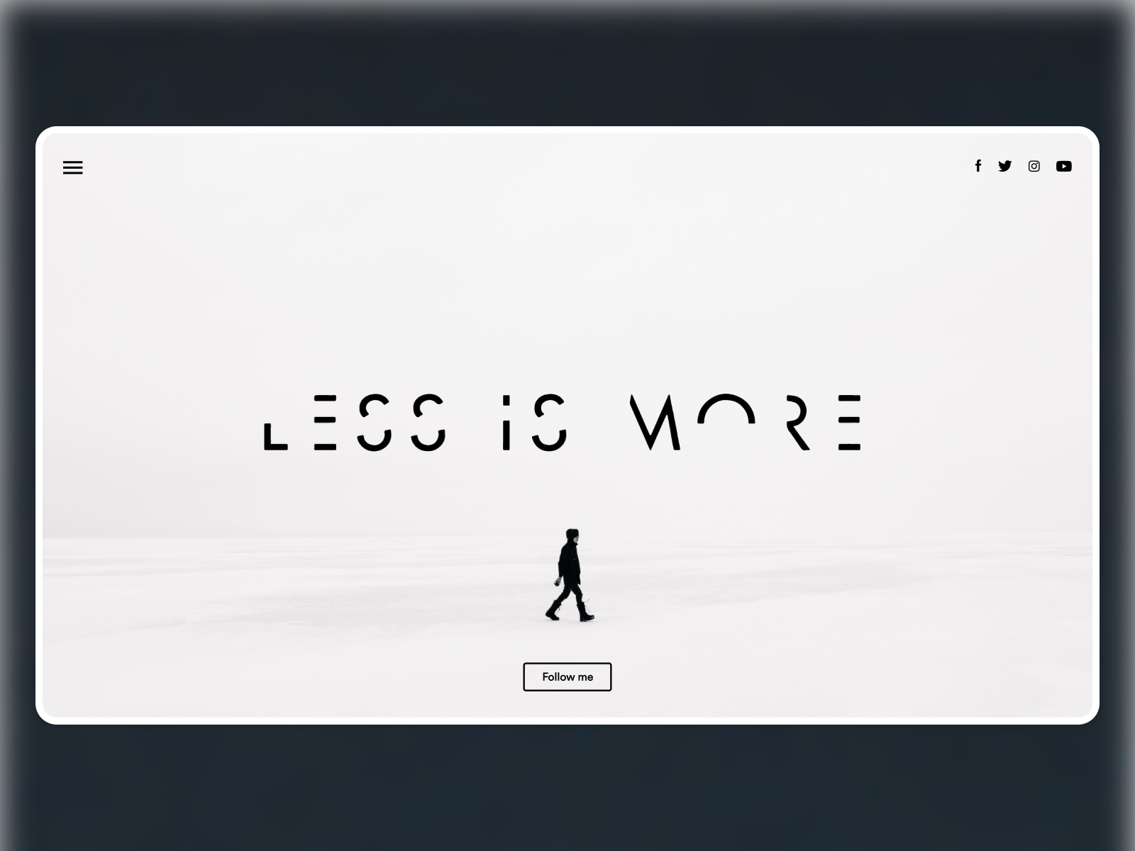 Less is More- Simple Website by Mohamad Chalak on Dribbble