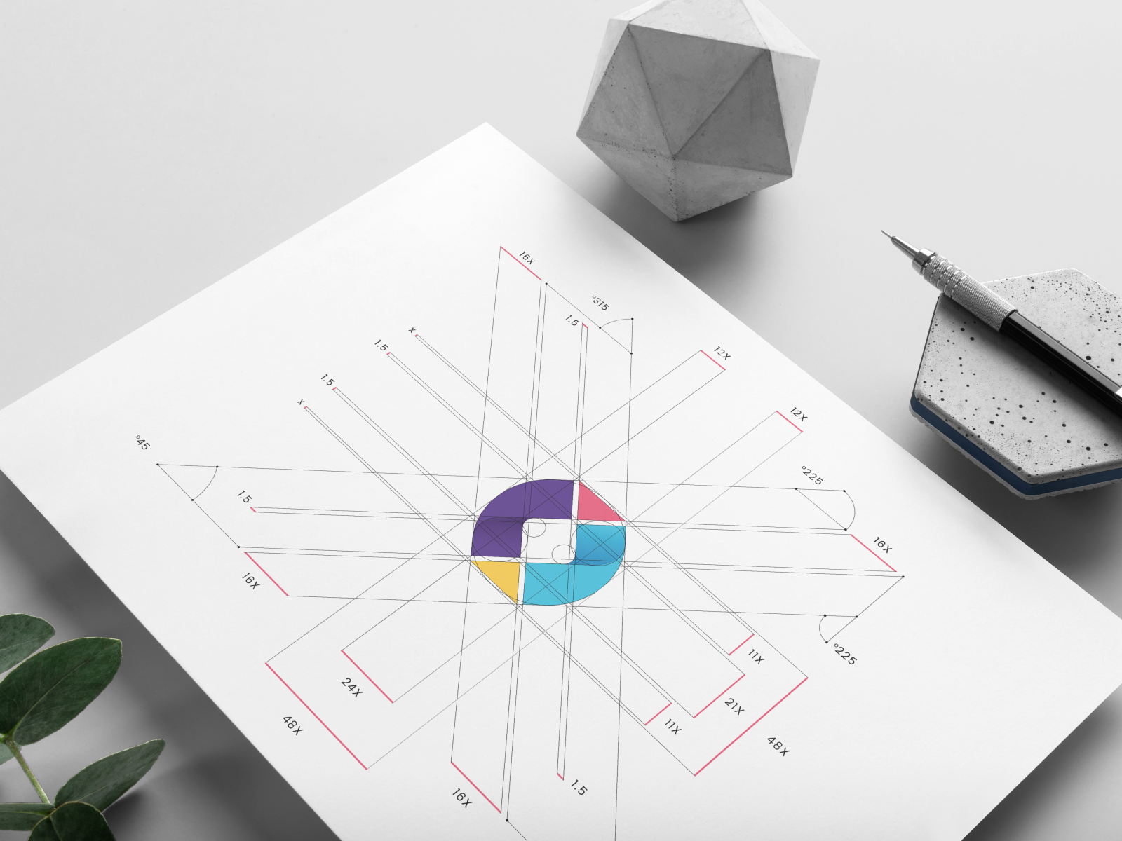 Construction Grid Logo by astaamiye on Dribbble