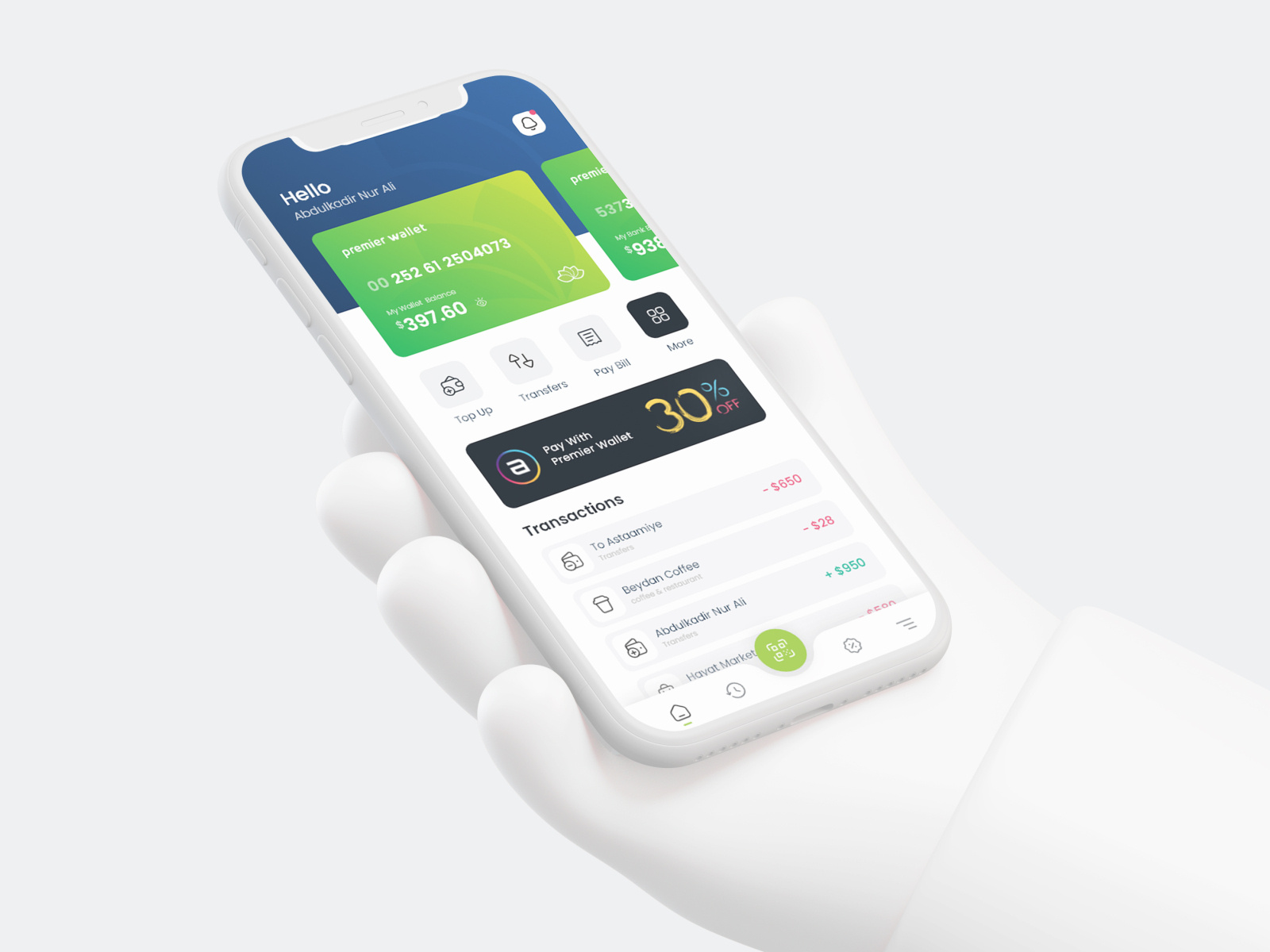 Premier Wallet UI Redesign Concept by astaamiye on Dribbble