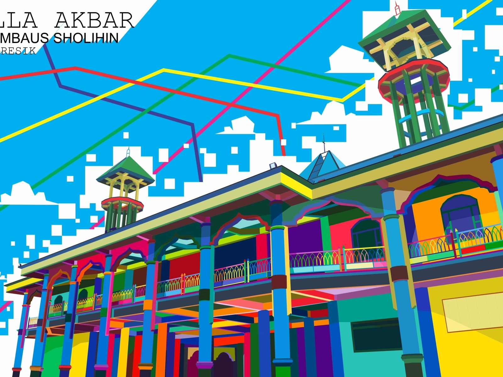 Musholla WPAP Style by Abdul Ghofur on Dribbble