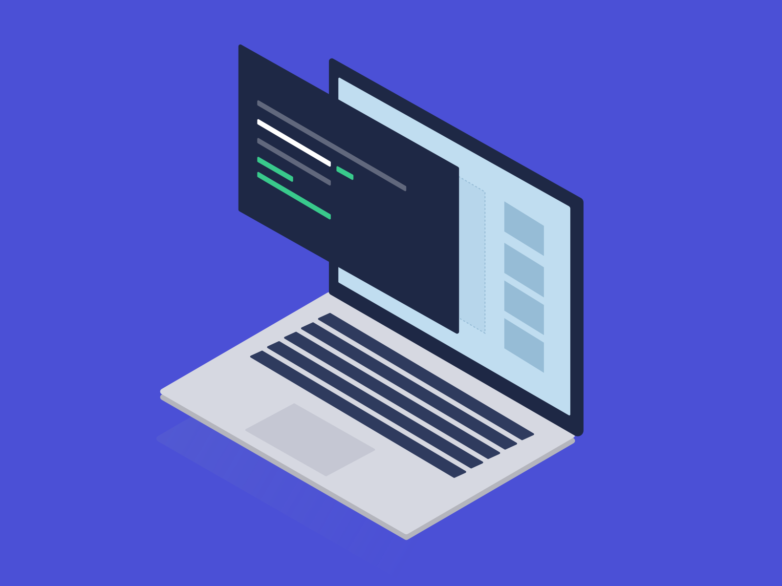 Illustration coding by artcires.md on Dribbble