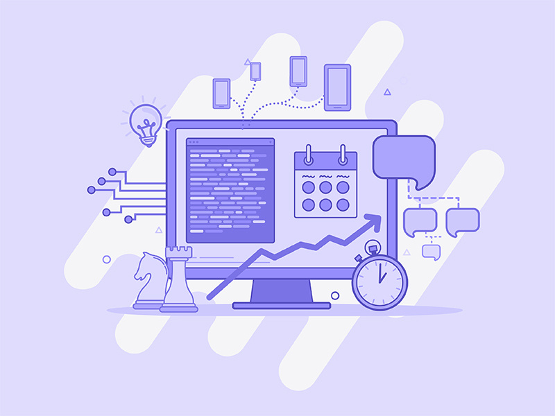 Texting Software Illustration by Dylan Kuzelka on Dribbble