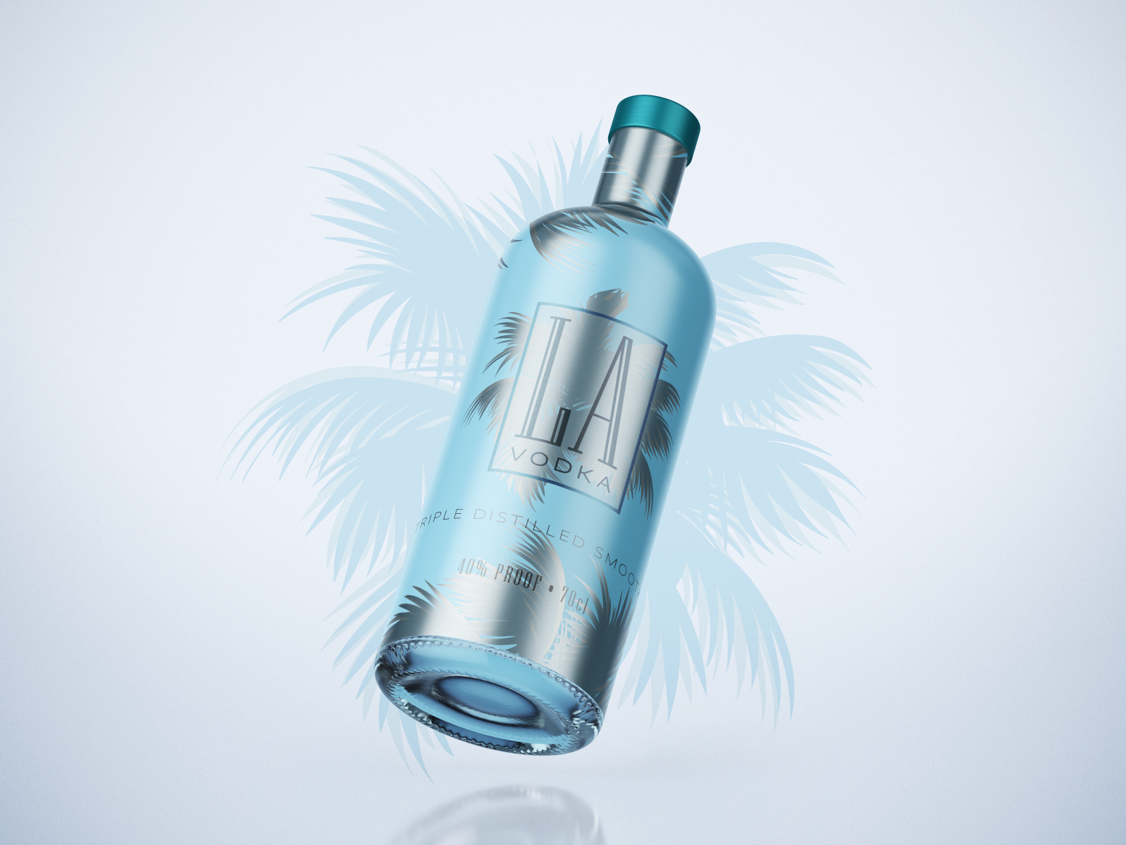LA Vodka Bottle by Ryan Orlowski on Dribbble