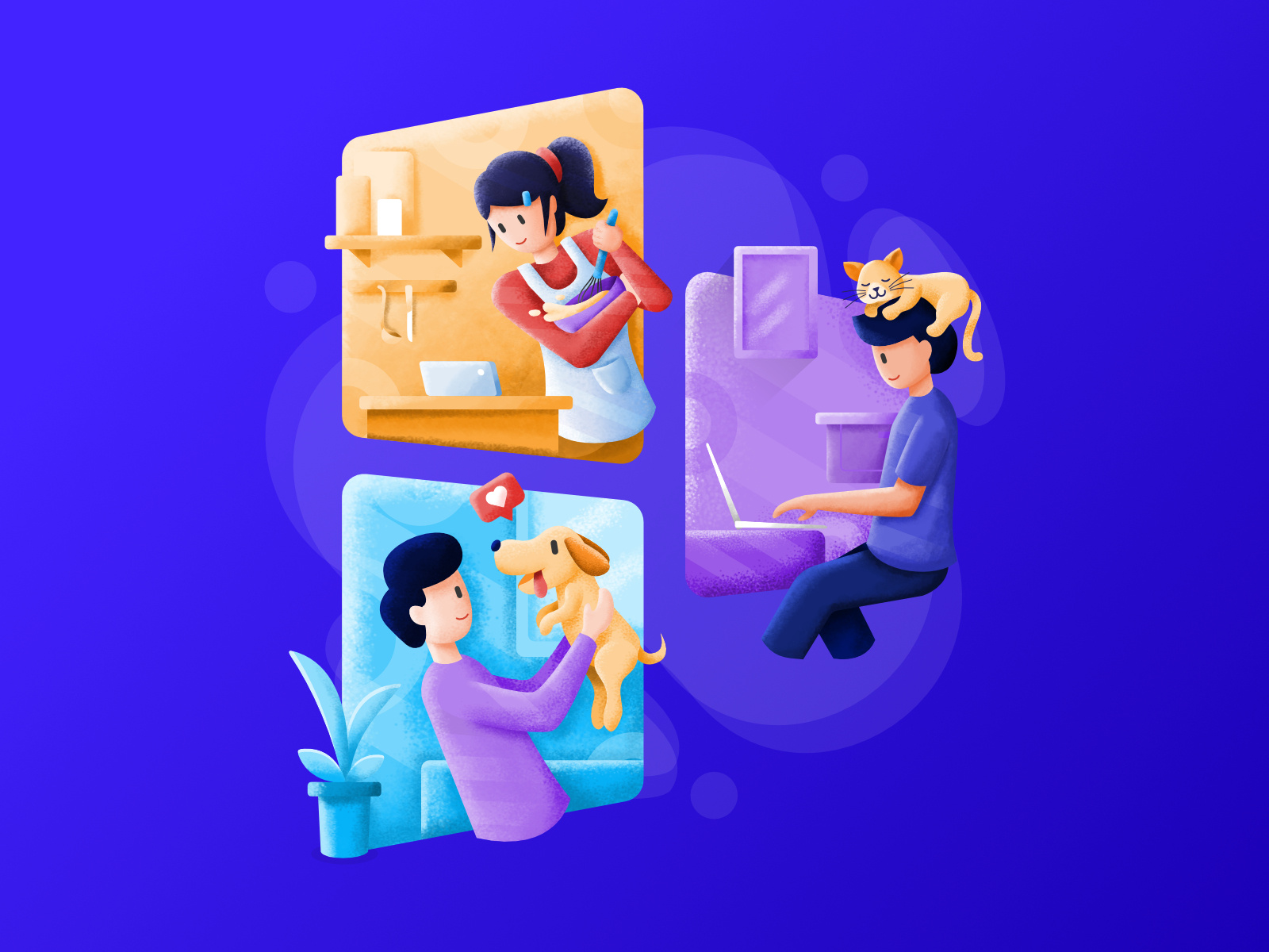 Daily life at Home by Iqbalumam on Dribbble