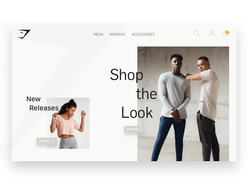 Gymshark Landing Page by Sam on Dribbble