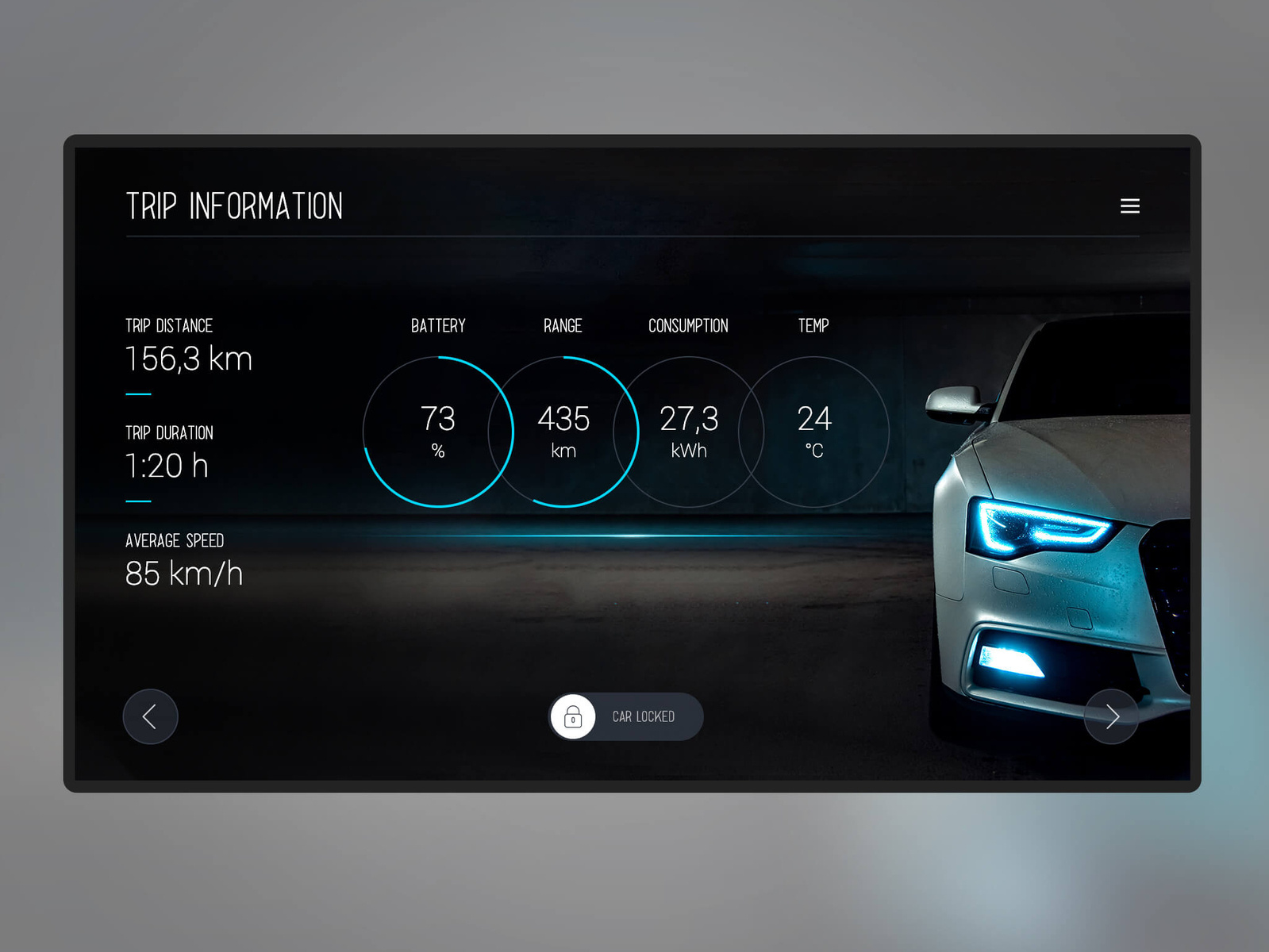 Car Interface Webdesign by Lukas Rudrof on Dribbble