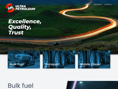 Ultra Petroleum website (Prototype) by Quentin Nell on Dribbble
