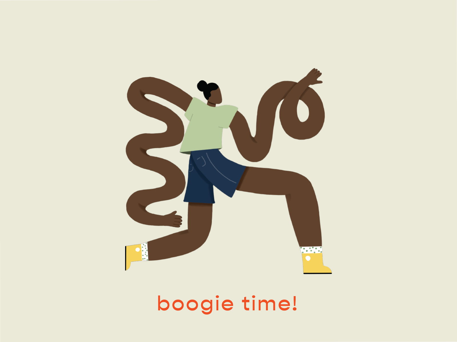 Boogie Time by Corinne Green on Dribbble