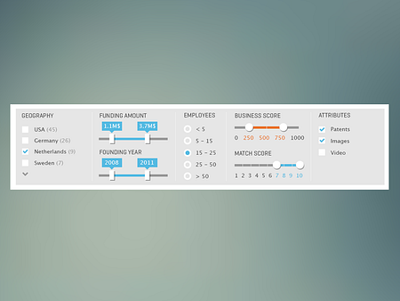 Browse thousands of Filter UI images for design inspiration | Dribbble