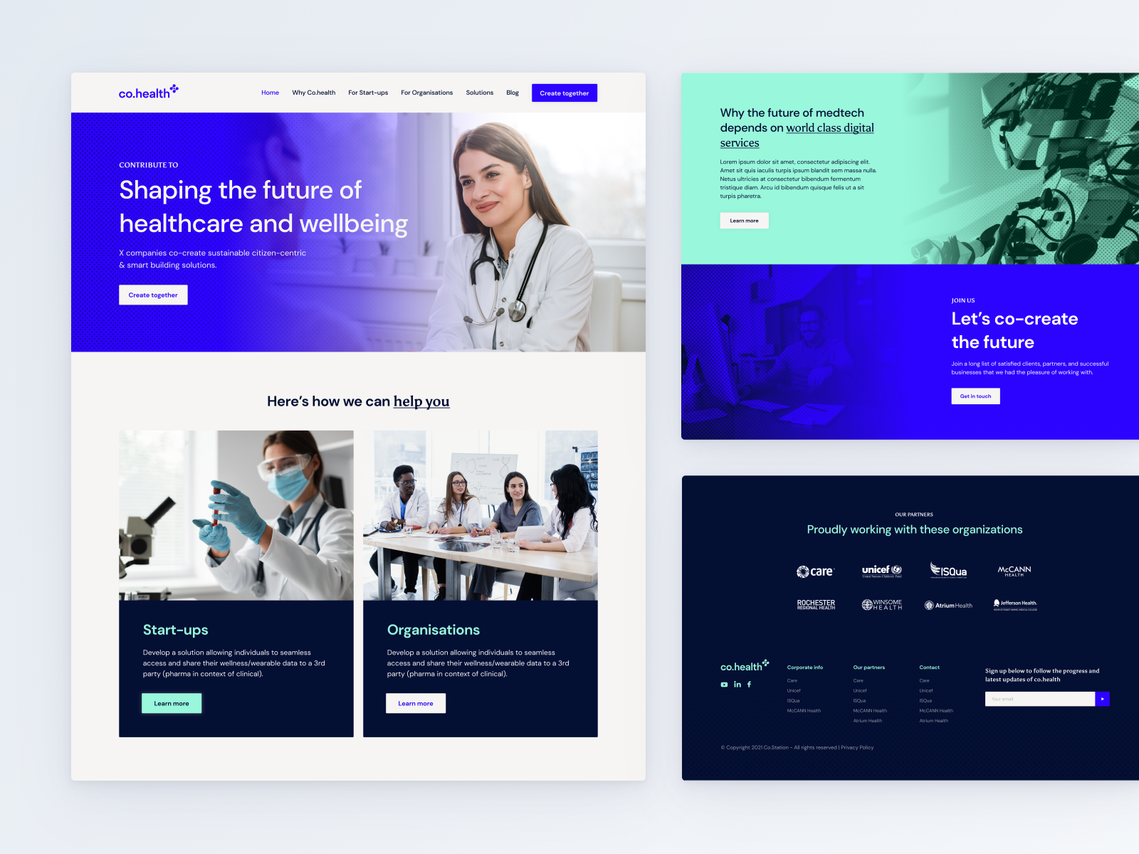 co.health - Website Design by Gabriela Popa for stoica.co on Dribbble