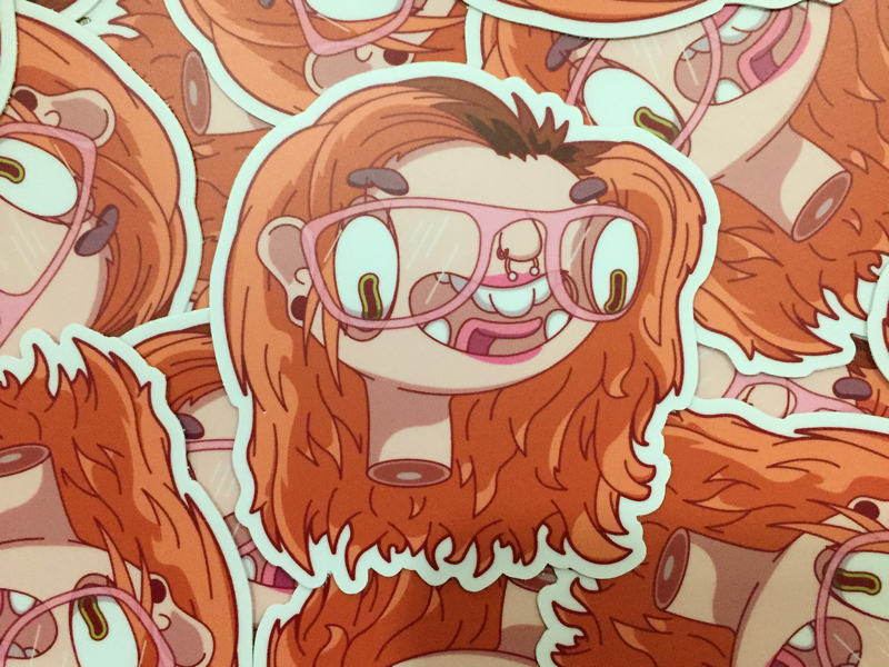 Meg Stickers by Seth Ellenwood on Dribbble
