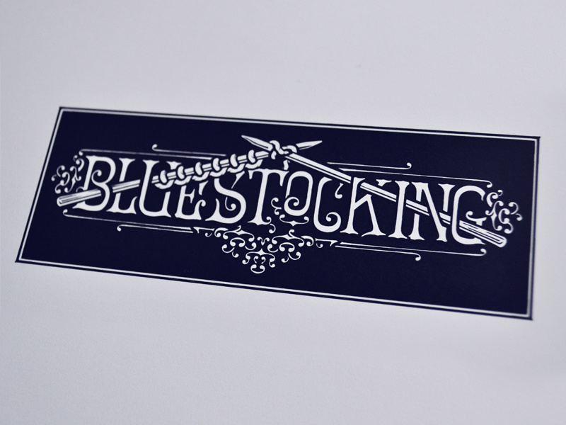 Bluestocking Banner Logo by David Sankey on Dribbble