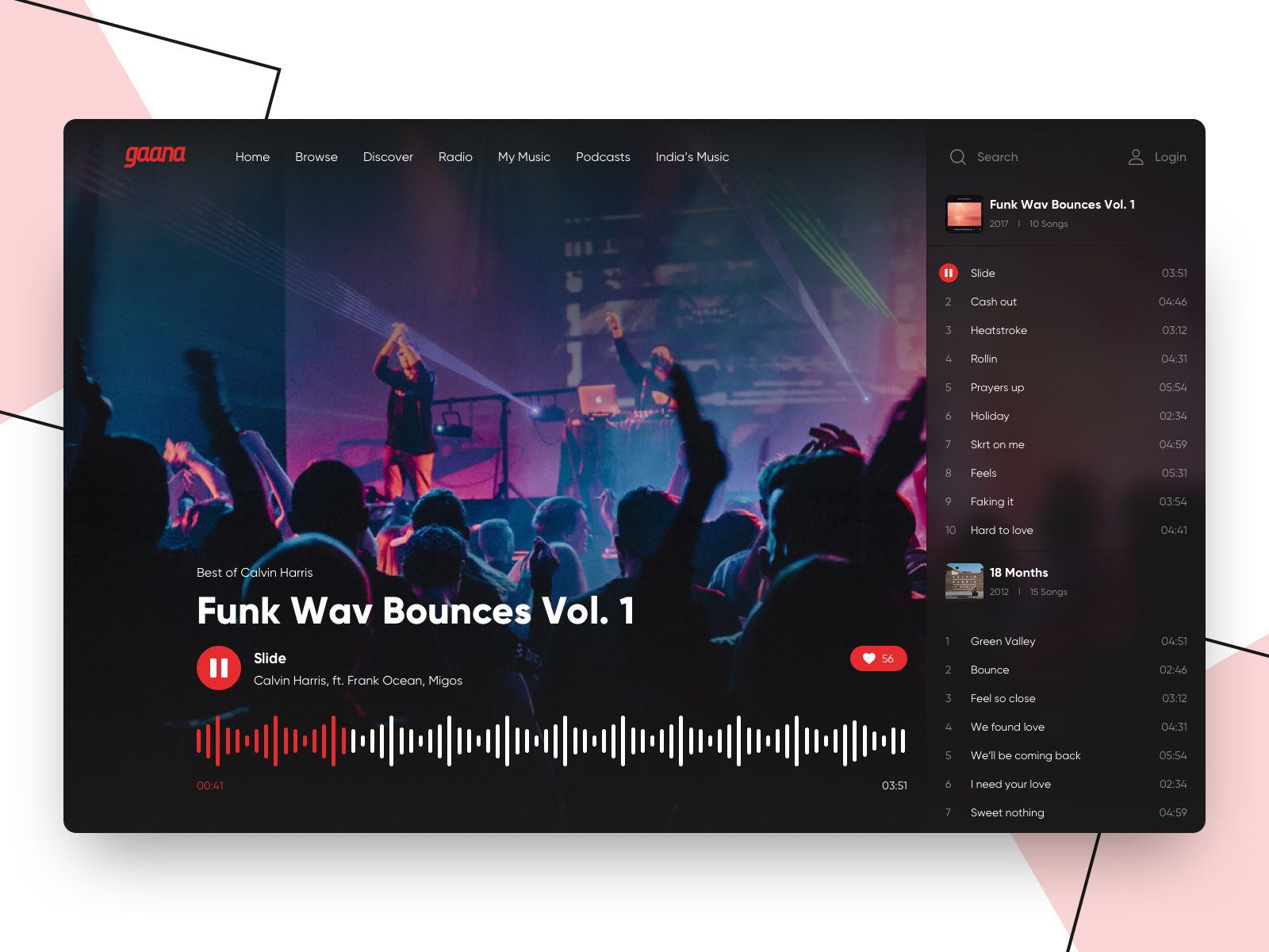 Audio Player by Ranbir Singh on Dribbble