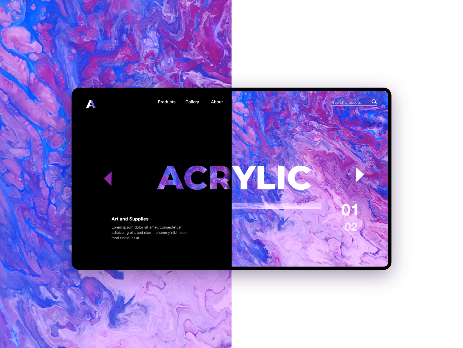 Acrylic by mmhm on Dribbble