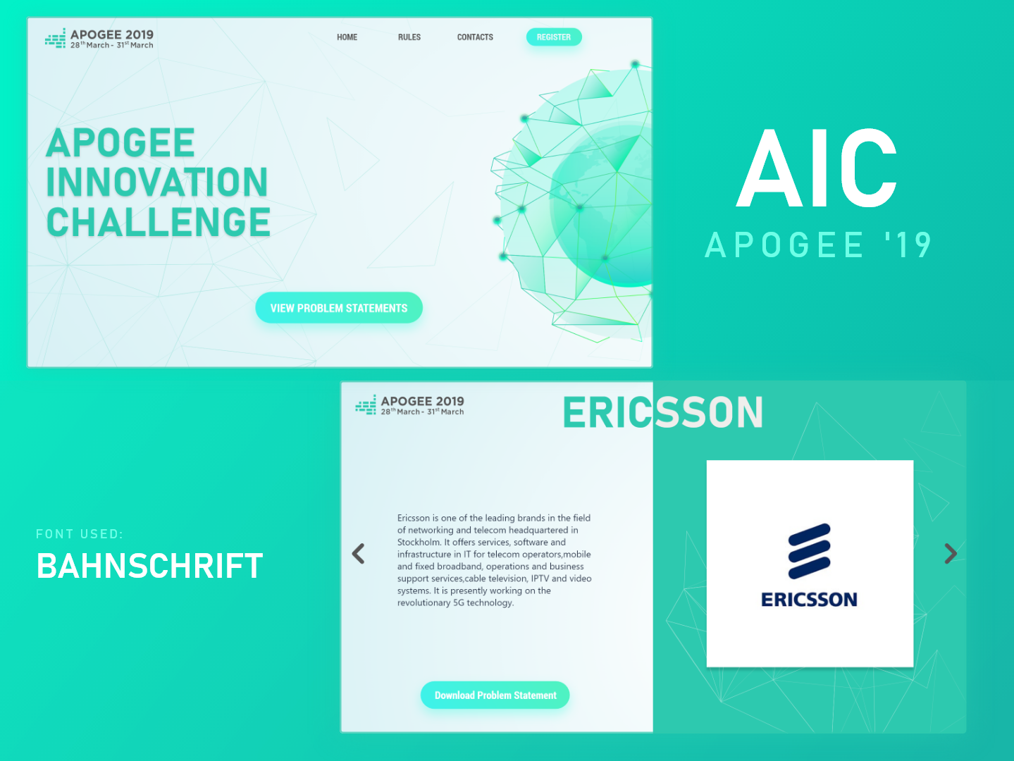 Apogee'19 AIC Web UI by Devansh Agarwal on Dribbble
