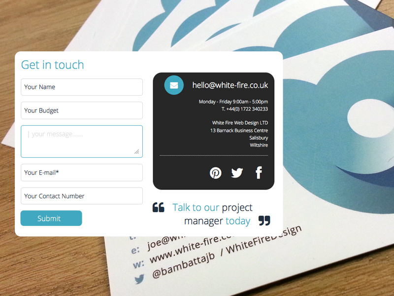 Contact Form Area by becki sneap on Dribbble