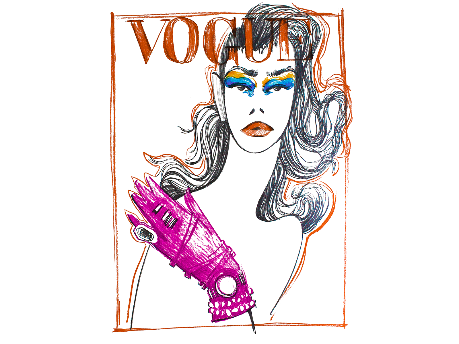 Vogue fashion illustration by Olga Rodzik on Dribbble