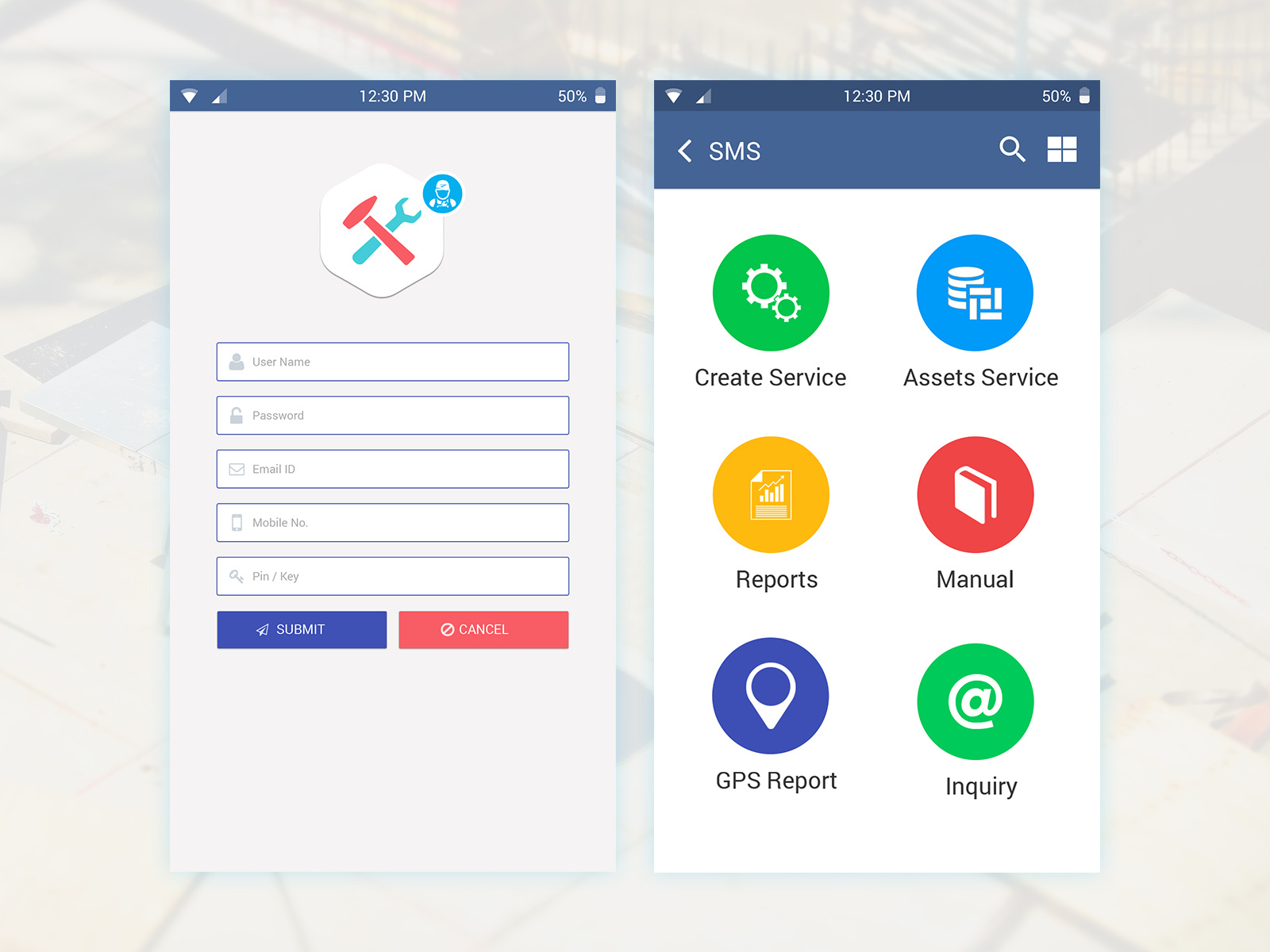 Maintenance App by Ketan Darji on Dribbble