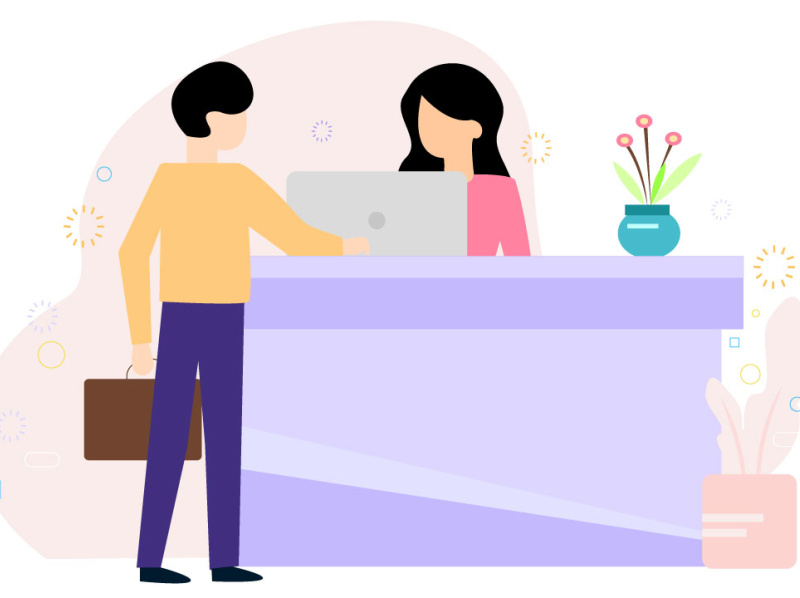 Registration counter Illustration by Anjali on Dribbble