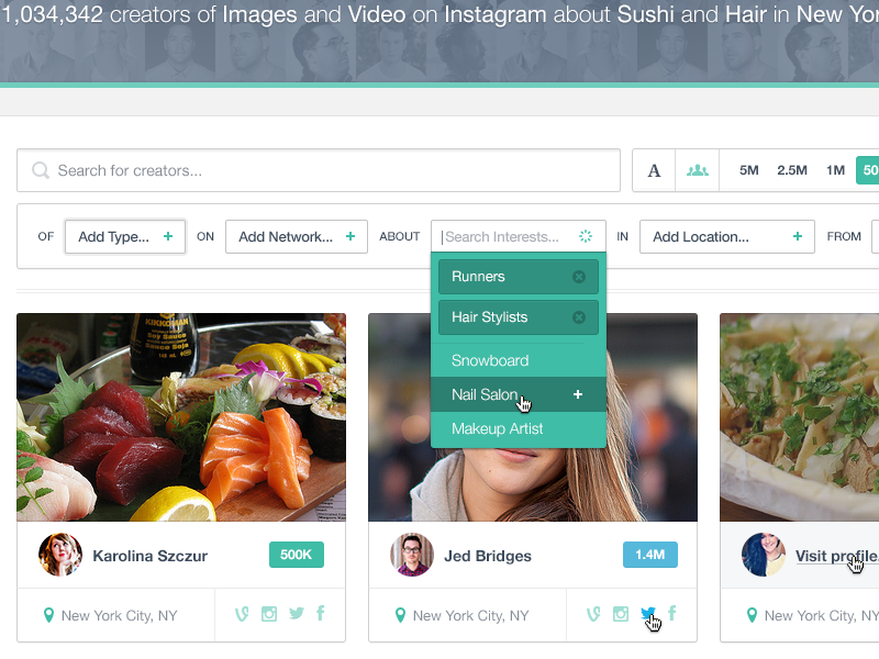 UI - Search and Filter by Paul Cripps | Dribbble