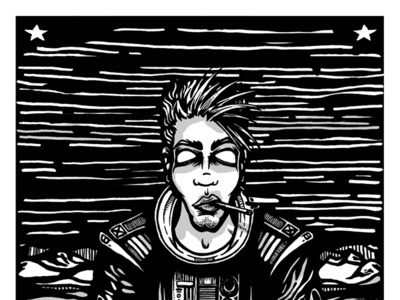 Lunar Ink Illustration by kevin bonner on Dribbble