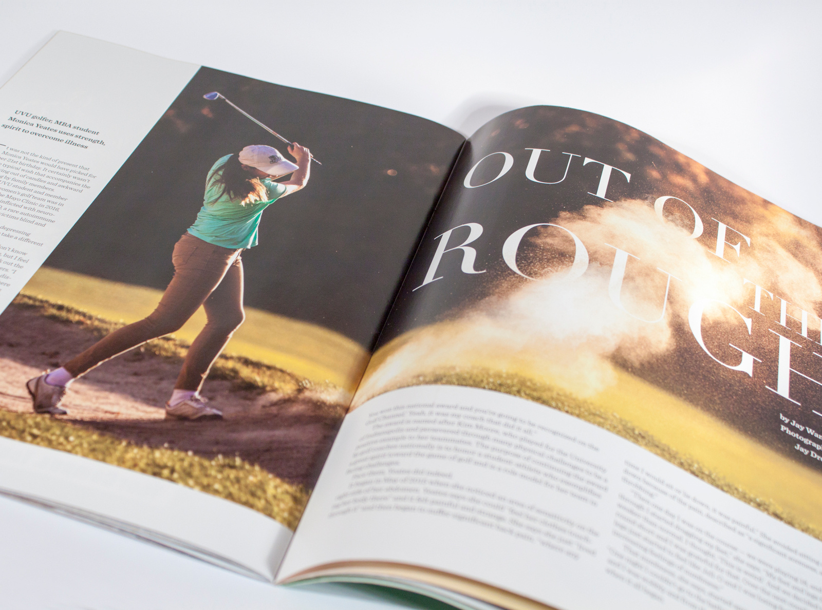 Out of the Rough Magazine Spread by Brian Fogelberg on Dribbble