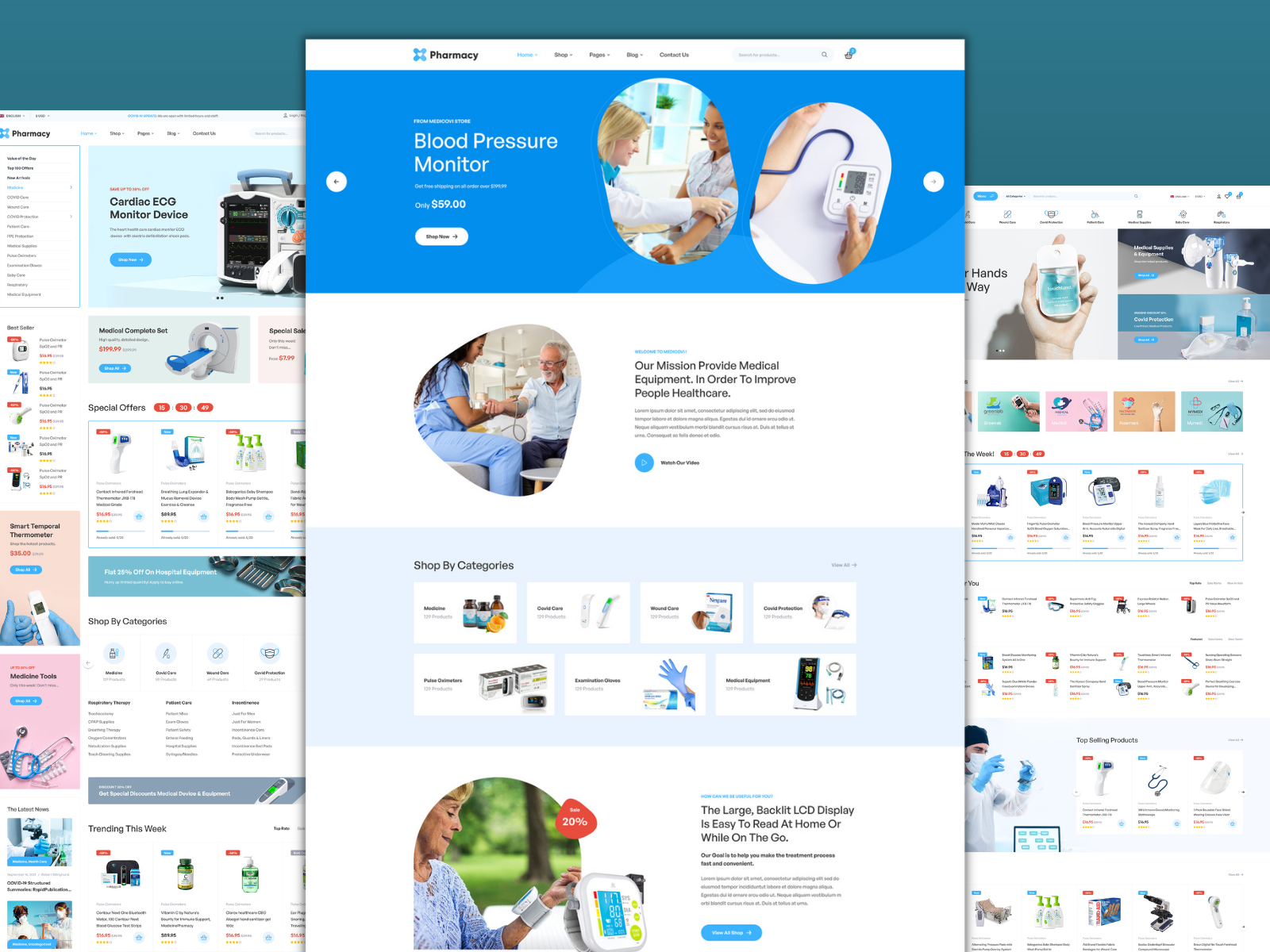 Pharmacy WooCommerce WordPress Responsive Theme - Opal_WP by Opal_WP on Dribbble