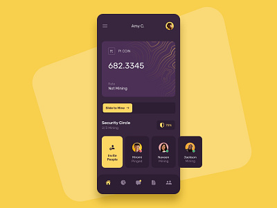 Pi Coin Home Screen by zakovska on Dribbble