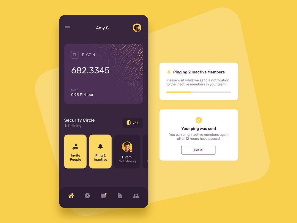 Pi Coin Home Screen by zakovska on Dribbble