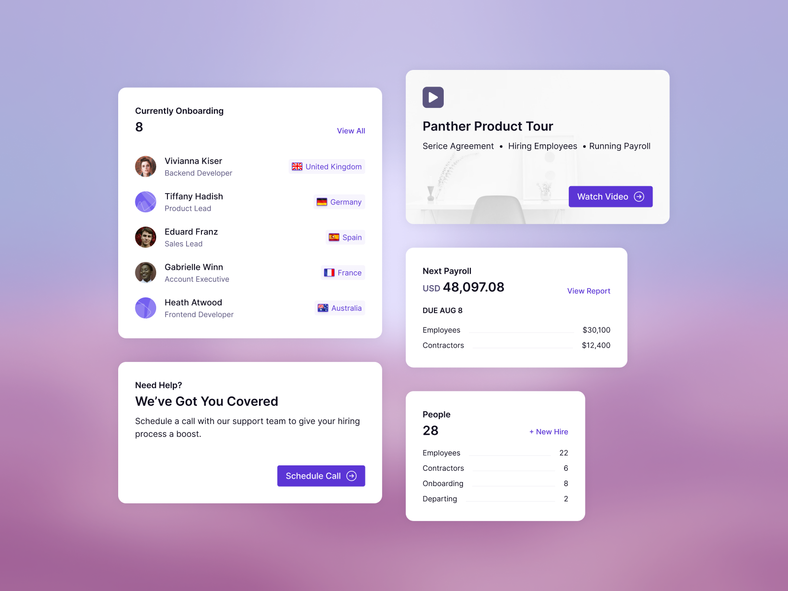 Dashboard Cards by zakovska on Dribbble