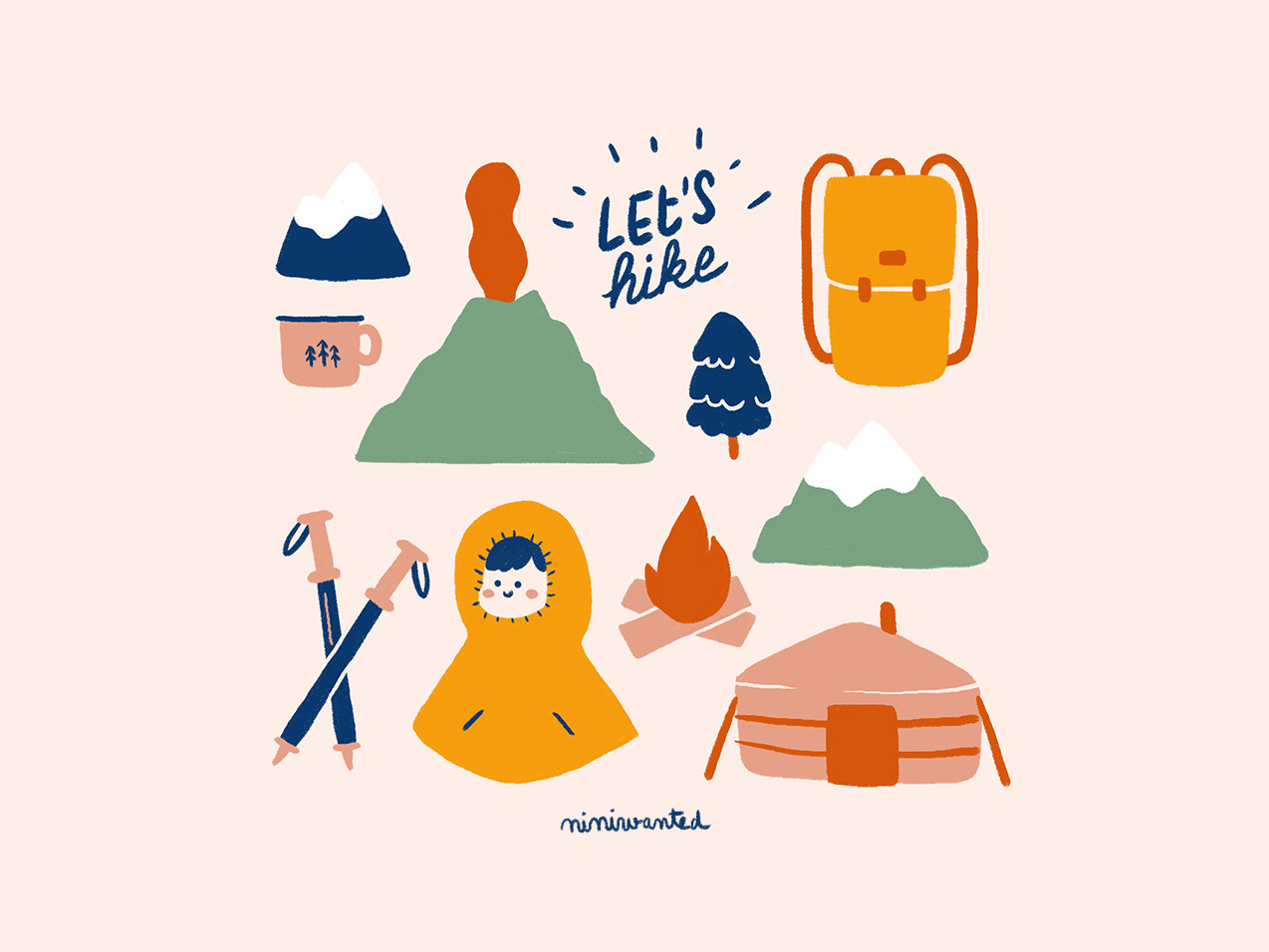 Lets Hike By Niniwanted Jenny Lelong On Dribbble