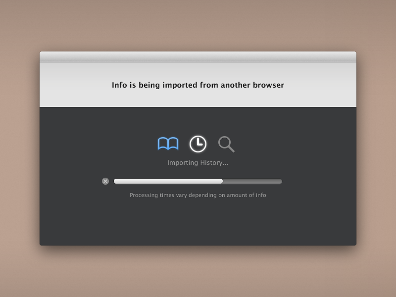 Import Dialog by Hiroaki Matsuno on Dribbble