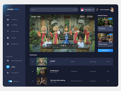 Music Video - Web Music Player by M Husni Wardani for Enver Studio on ...