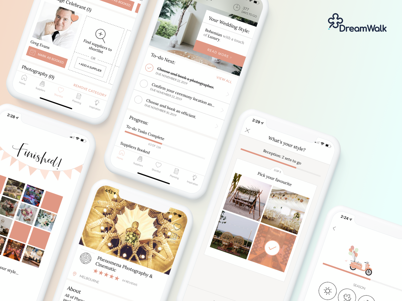 Easy Weddings App Design by DreamWalk Apps on Dribbble