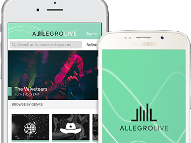 Allegro Live App Design by DreamWalk Apps on Dribbble