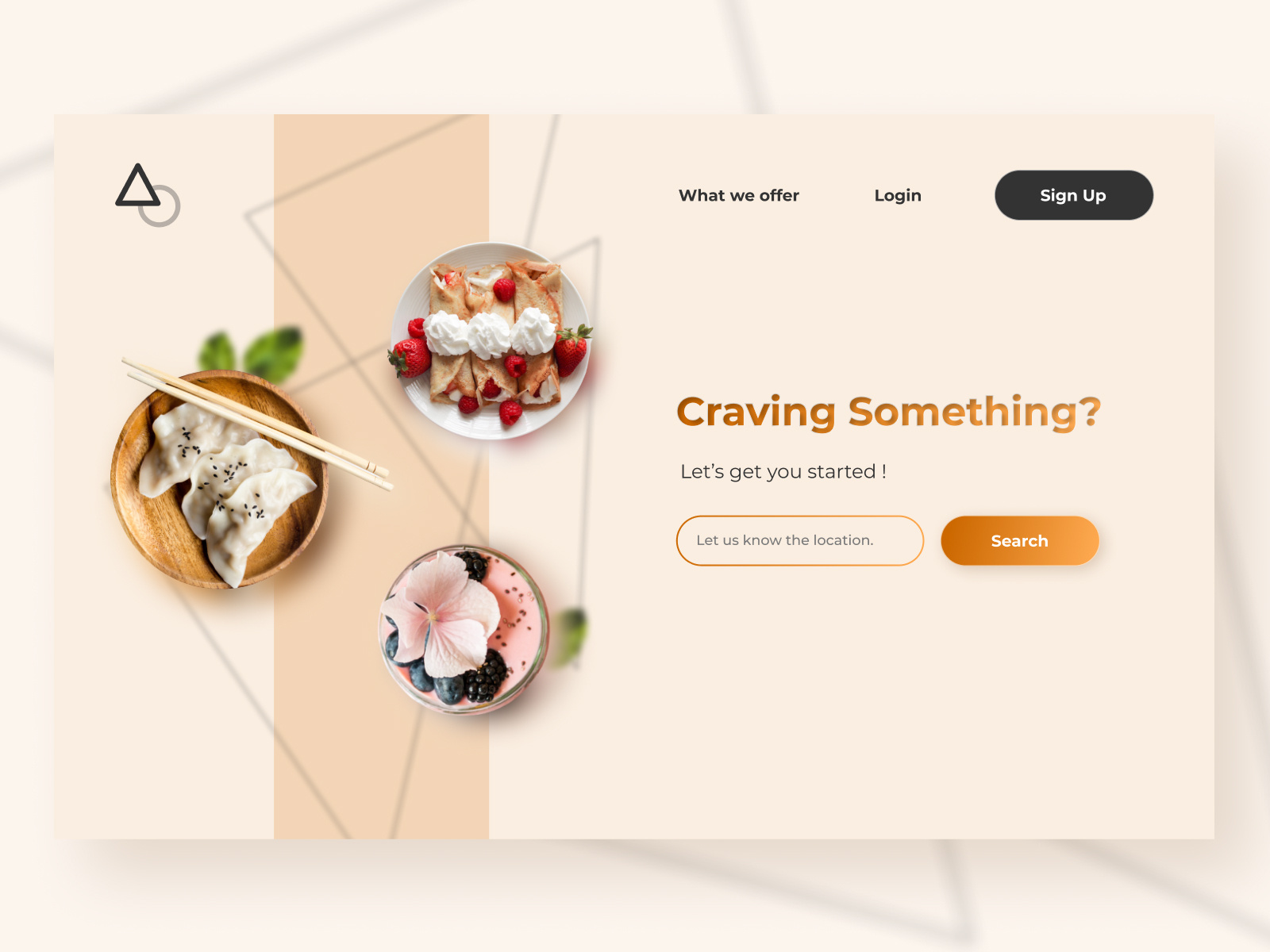 Restaurant Login Page by Somya on Dribbble