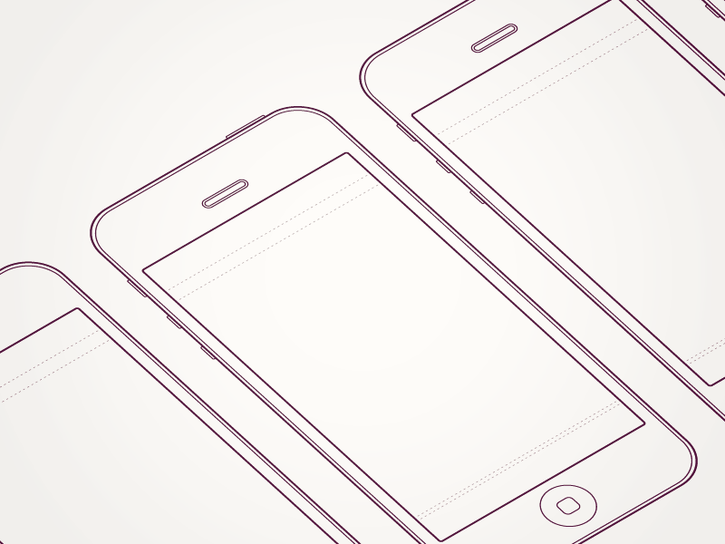 Iphone 5 Drawing Template