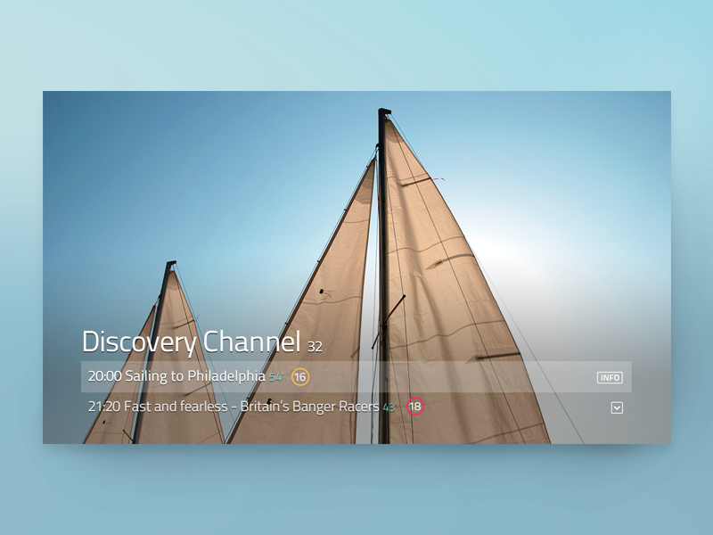 Iptv Channel Info Screen by Daniel Boros on Dribbble
