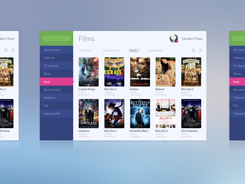 Film Ui by Sunako on Dribbble