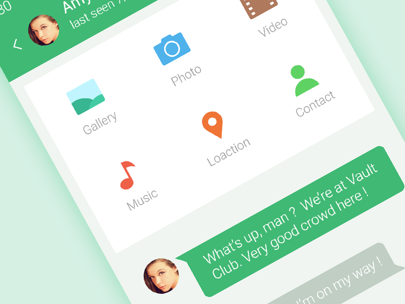 Chat by tomatree on Dribbble