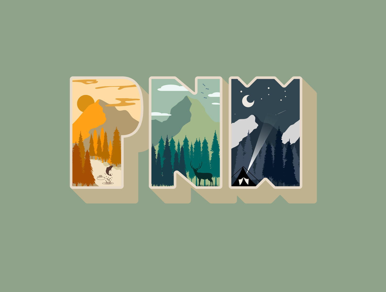Nature of Pacific Northwest by Shunya Koide on Dribbble